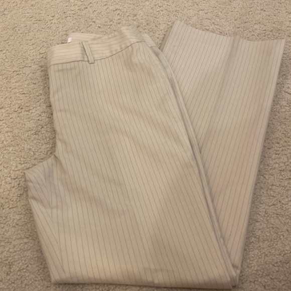 Ann Taylor Factory | Pants & Jumpsuits | Ann Taylor Striped Tan Cream ...